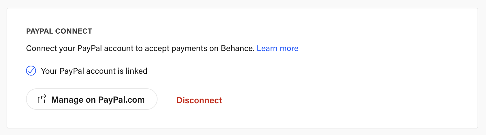 Guide: Connecting to PayPal – Behance Helpcenter